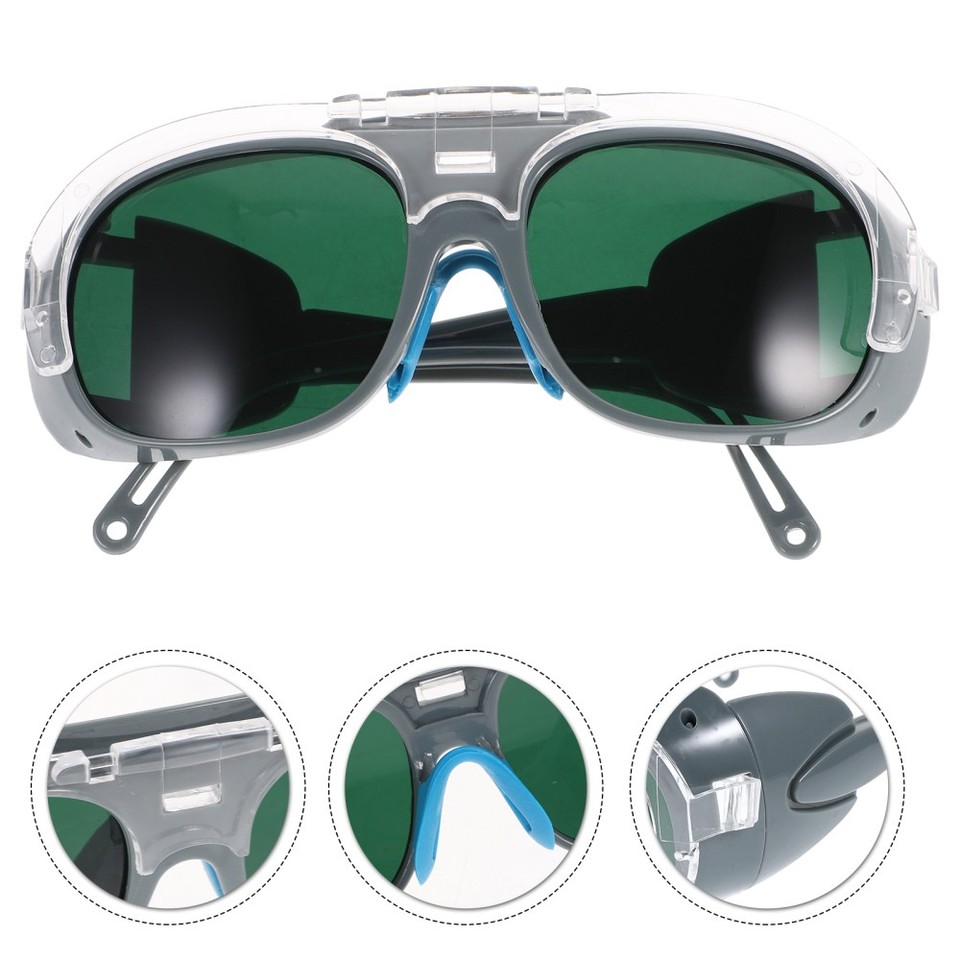2pcs Safety Welding Glasses Polished Eyes Goggles Welding Eye Protector ...