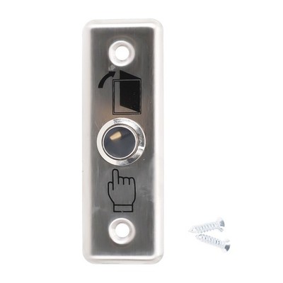 1*Door Switch Stainless Steel Slim Exit Push Release Button Fit Access Control | eBay Australia