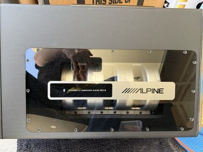 Alpine PLT-5 Powered LAT Subwoofer Car Audio Speaker System Near MINT ...