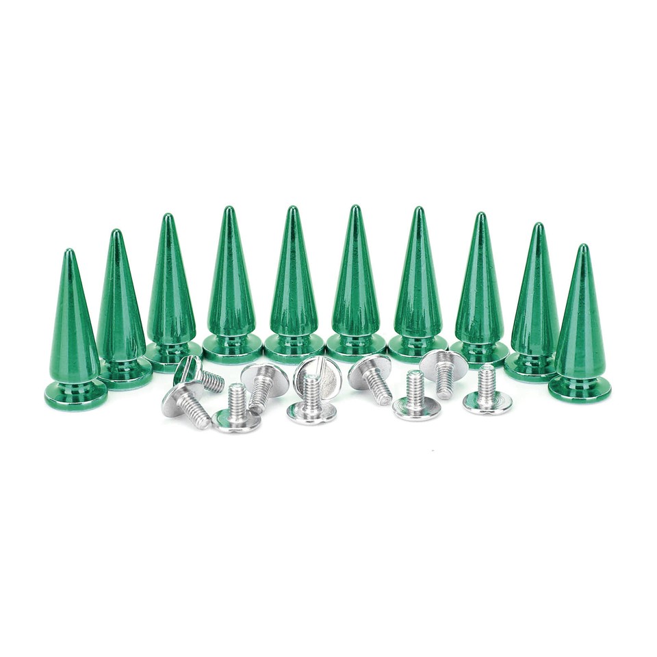 10Set Cone Spikes Punk Rivet Screws Decorative Stud for Leather Shoes ...
