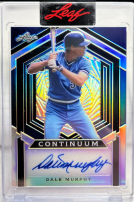 Dale Murphy 2023 Leaf Continuum Autograph Auto #'d 96/107 - ATLANTA ...