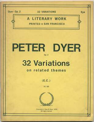 Peter DYER / 32 Variations on Related Themes Literary Work Printed in ...