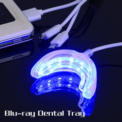 Smart LED Blue Light Dental Bright Teeth Whitening Portable USB ...