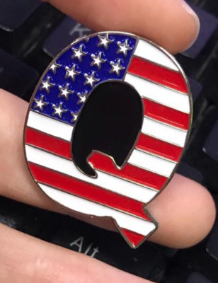 American Q Flag Enamel Pin for America US USA Great Awakening | eBay