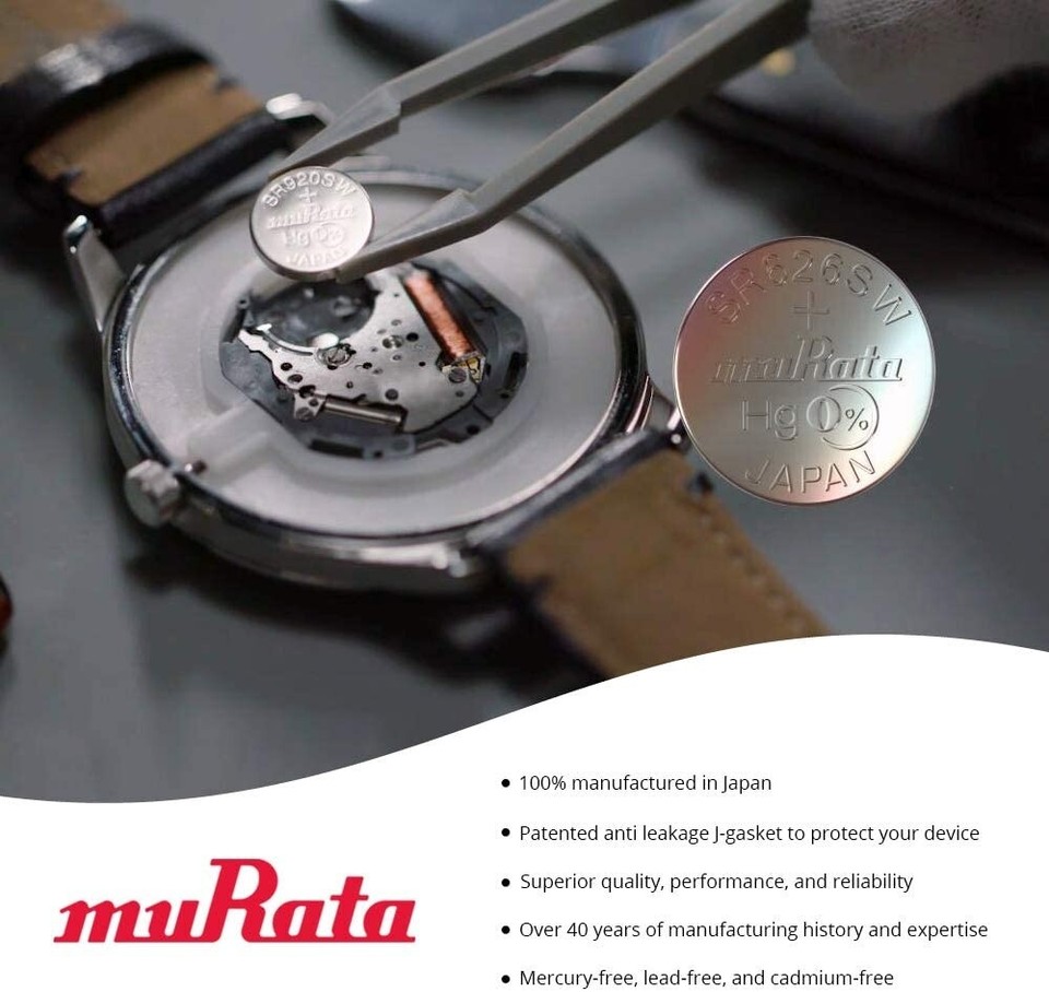 Murata Maxell 315 Battery SR716SW 1.55V Watch Battery (20 Batteries ...