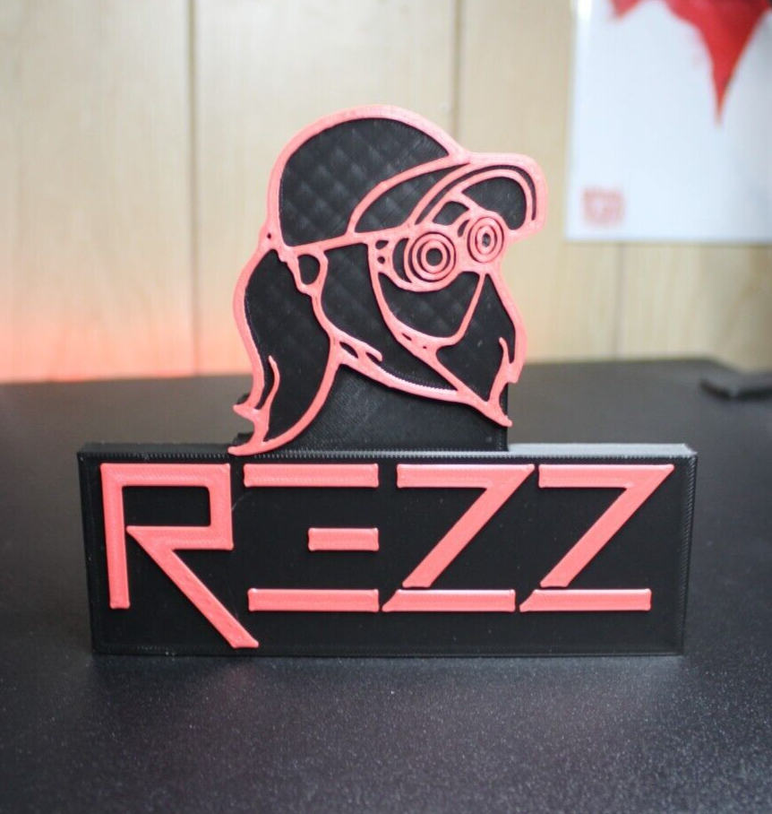 Rezz 3D printed Logo Sign Wall Desk Shelf | eBay