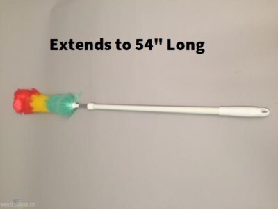 Lambskin RAINBOW DUSTER 54'' Anti-Static Soft Fluffy Synthetic Flexible ...