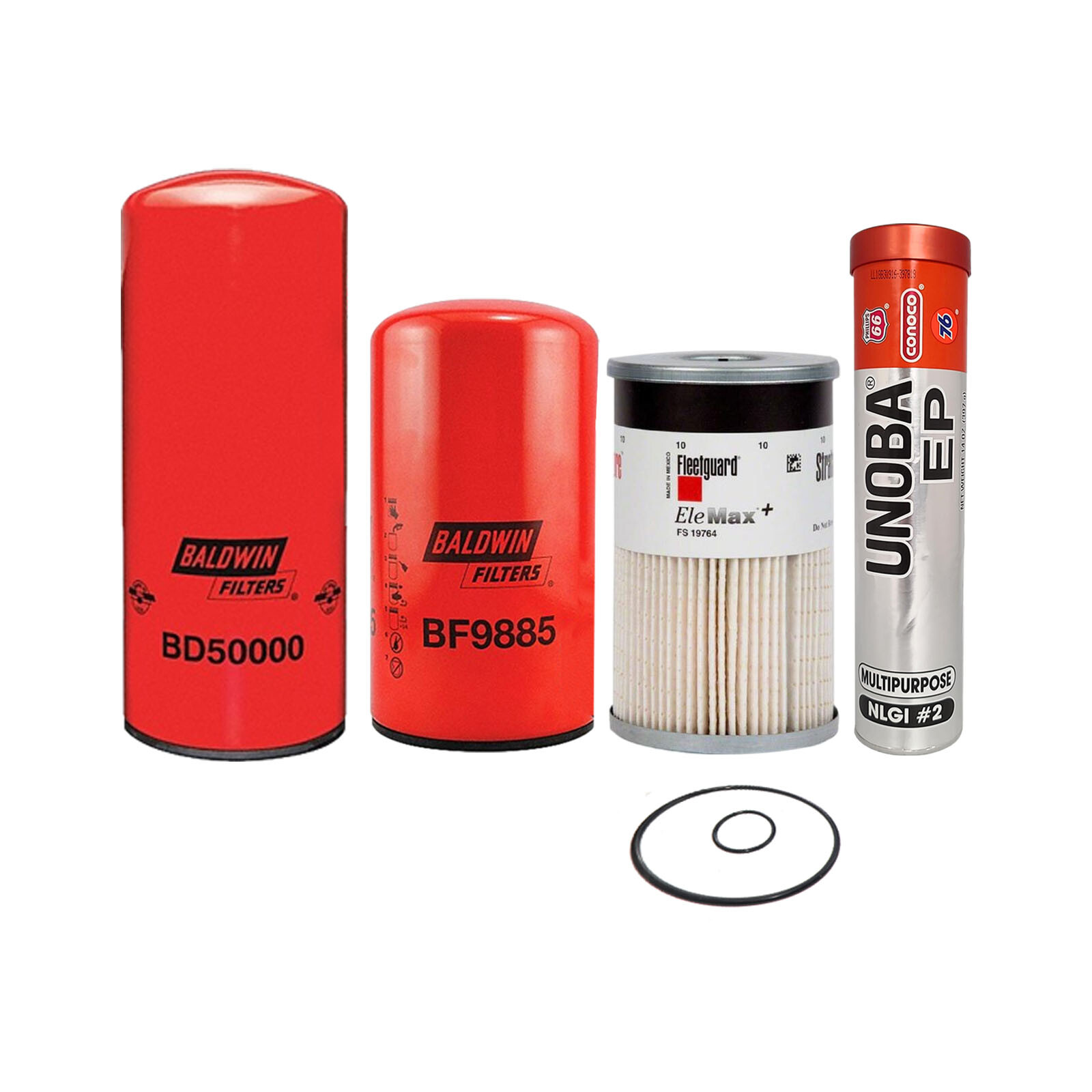 CUMMINS OIL CHANGE KIT BD50000, BF9885, FS19764, FREE GREASE | eBay