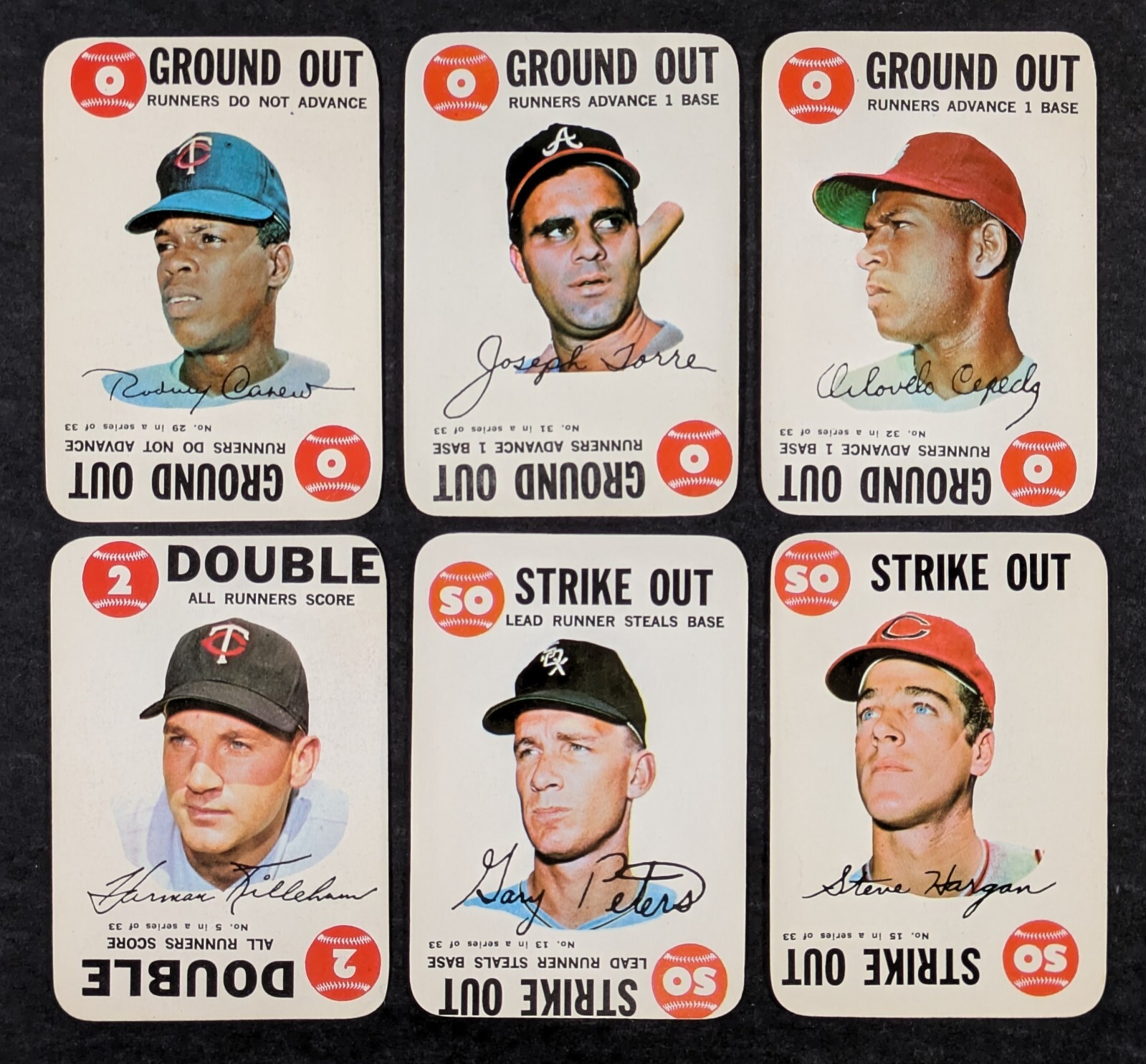 1968 Topps Baseball Game Card Lot 6 Cards | eBay