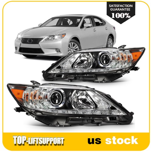 Pair LED Headlights Assembly For 2013-2015 Lexus ES350 ES300h Base ...