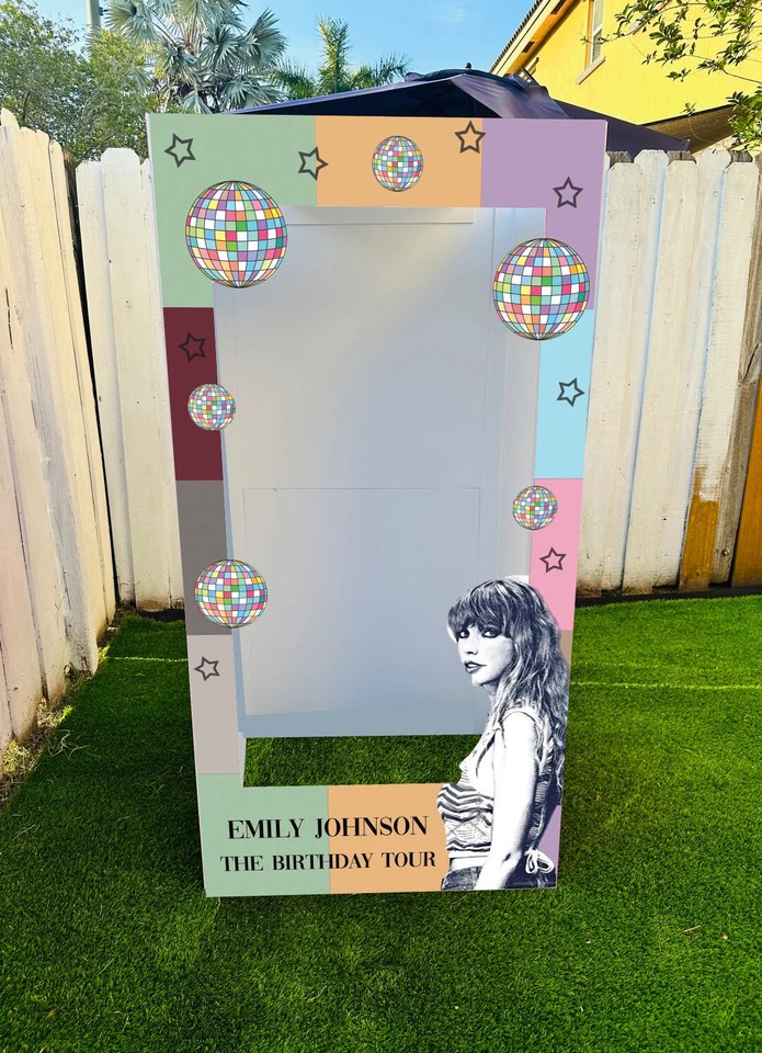 Taylor swift box Photo Booth. Eras tour box birthday Photo Booth, 1989 ...