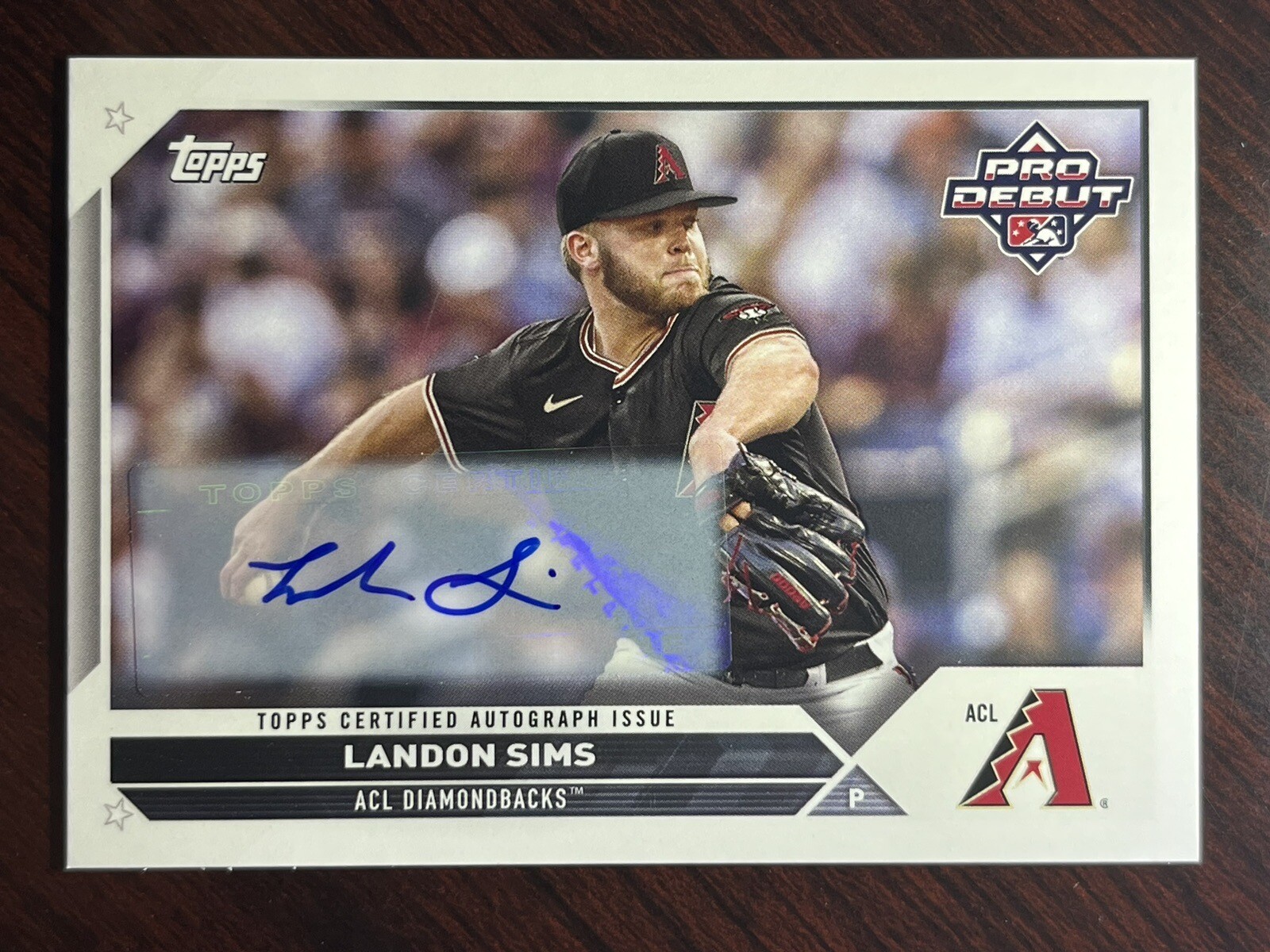 2023 Topps Pro Debut Landon Sims Base Auto Autograph Diamondbacks | eBay