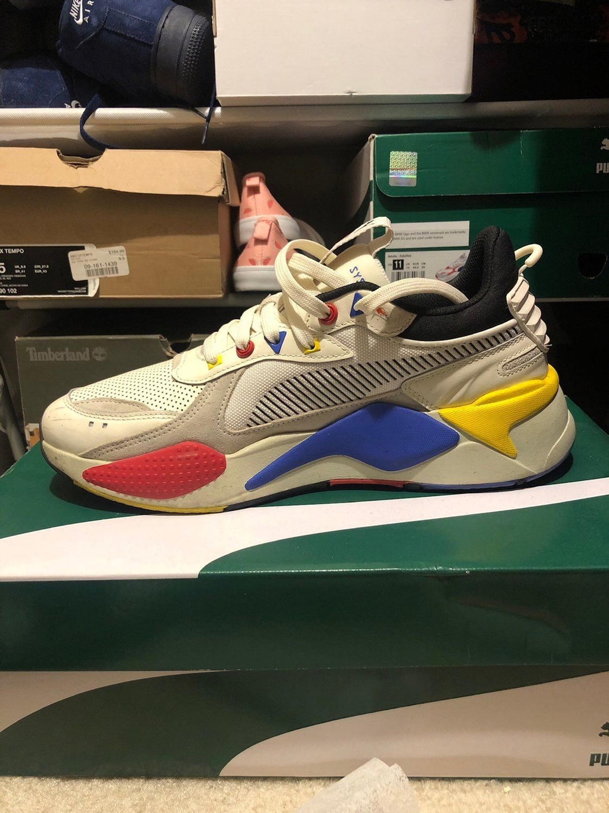 Men’s Puma RS-X COLOR THEORY, Whisper White/Puma Blac… - Gem