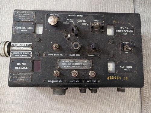 WW2 US C-106 / Apa-16 Bomb Release Radar Control box | eBay