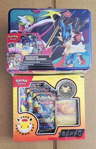 2025 Pokémon Card Collector Treasure Chest Lunch Box & Pokémon Day 2026 ...
