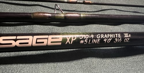 Sage XP 590-4 Fly Rod – 9’ 5wt 4pc – Graphite IIIe – Original Tube ...