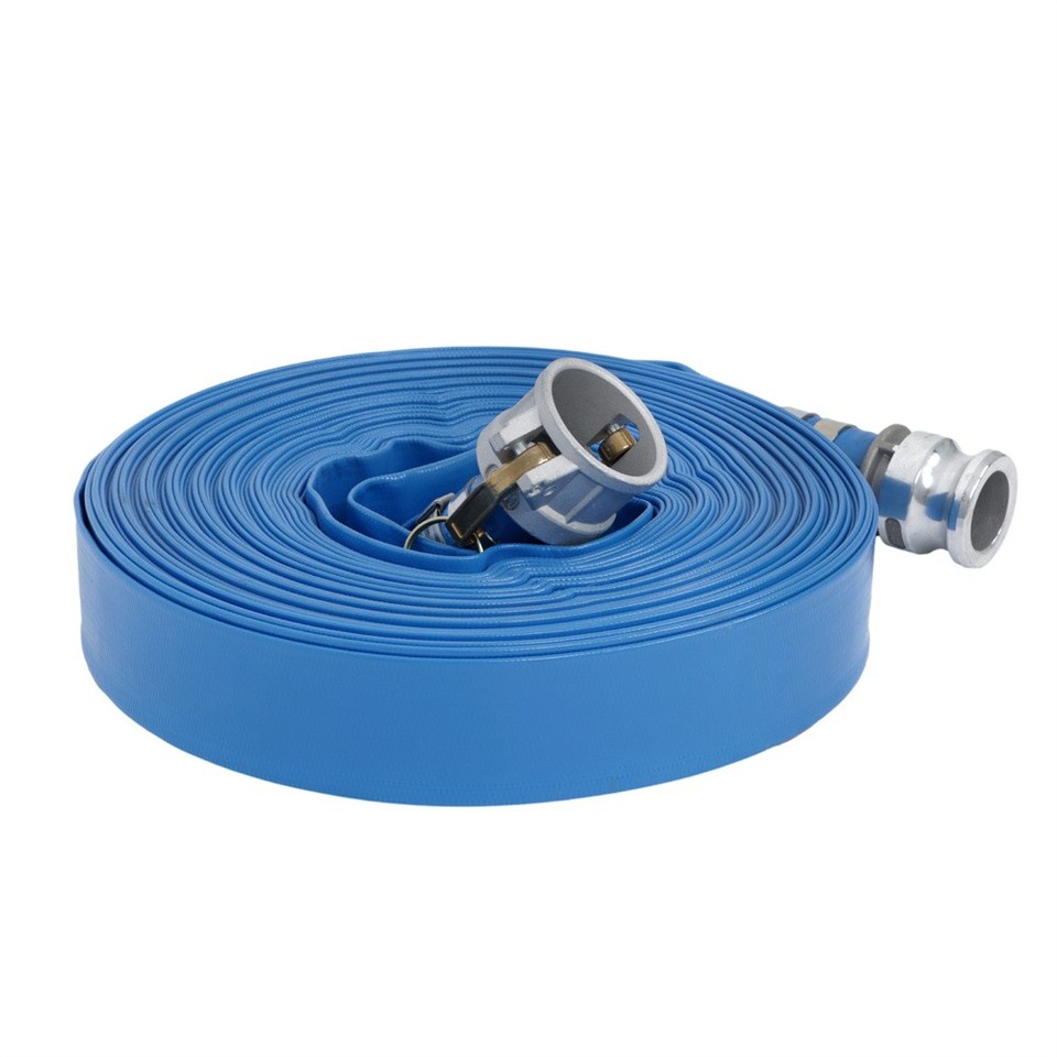 New 1-1/2" x 100 FT Irrigation Discharge Hose W/ Aluminum Connectors ...
