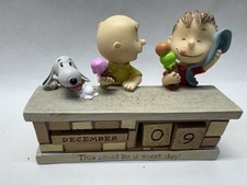 Hallmark Peanuts Sweet Day Snoopy and Charlie Brown Resin Perpetual ...