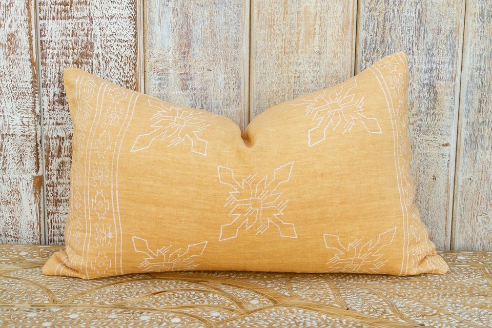 Itzcali Aztec Block Print Pillow Cover | eBay
