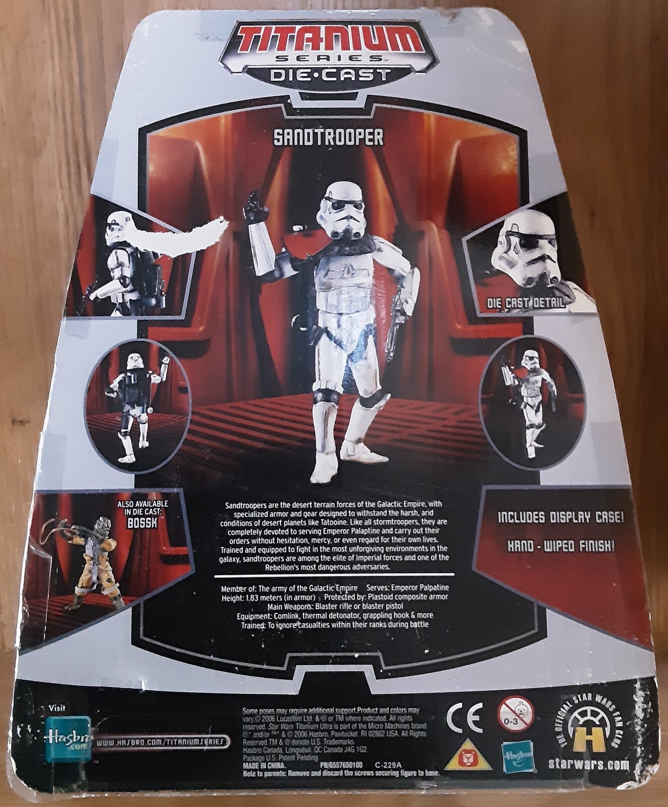 Hasbro Star Wars Titanium Limited Series Die Cast Sandtrooper, 2006 ...