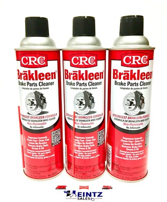 CRC 05089 Brakleen Brake Parts Cleaner, Degreaser - 19 oz can (3 PACK ...