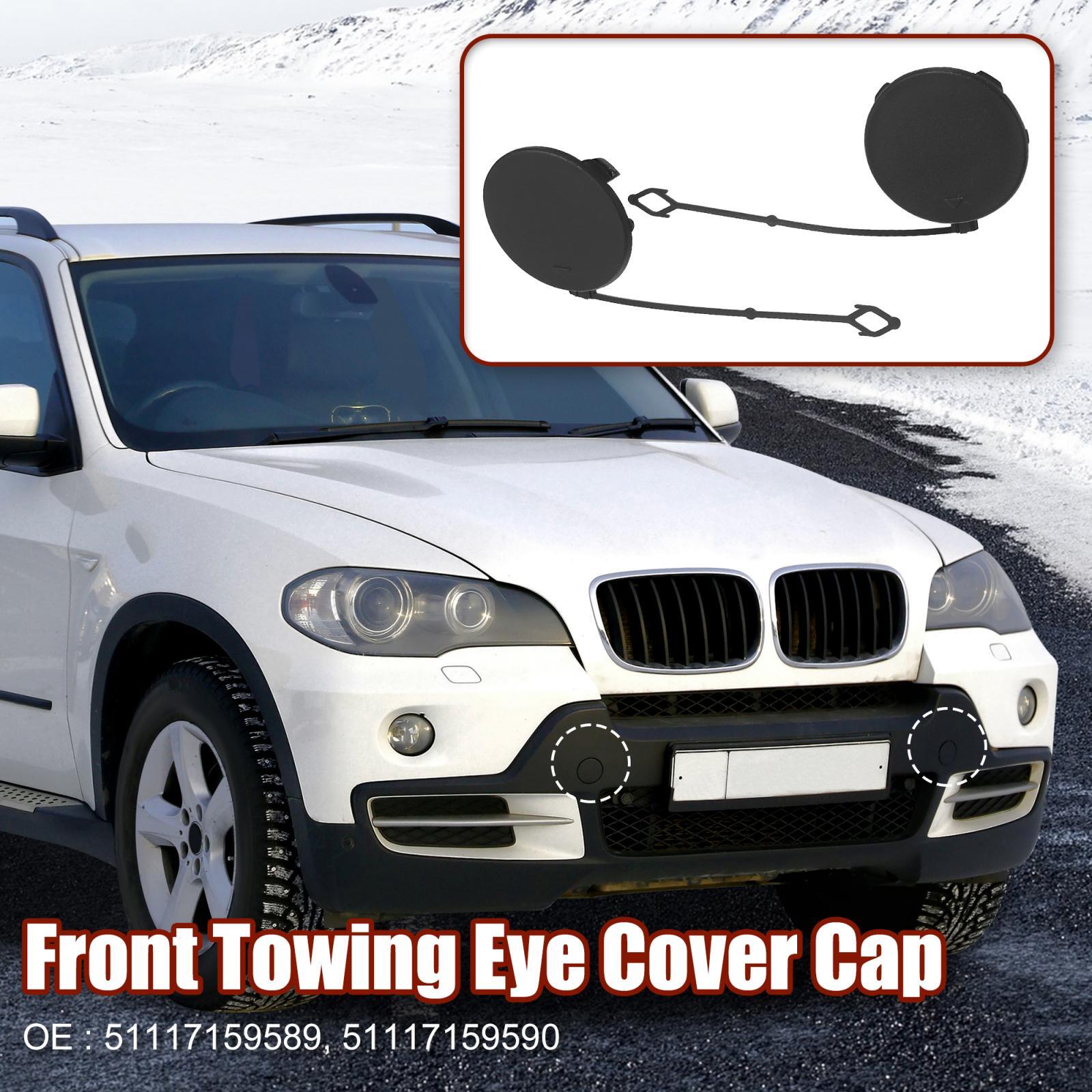 1 Pair Front Bumper Tow Hook Cover Cap 51117159589 51117159590 for BMW ...