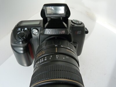 Nikon N60 35mm SLR Film Camera,Quartz Date,QUANTARAY 55-200/4-5.6 lens ...