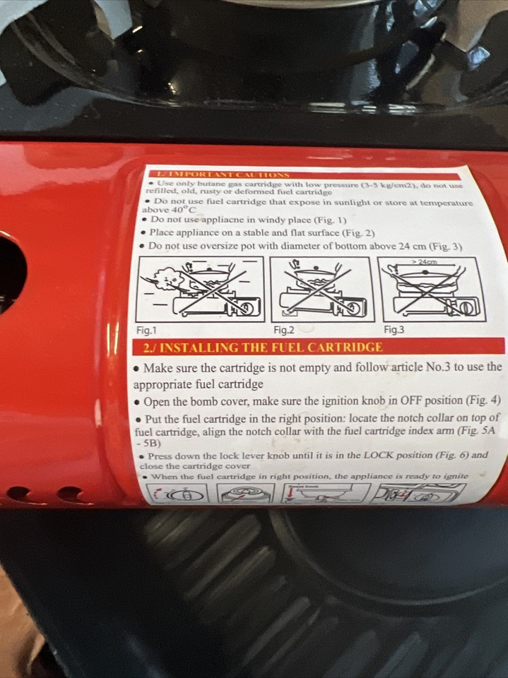 Tayama 8,700 BTU Red Butane Gas Portable Camping Stove, Red NWT | eBay