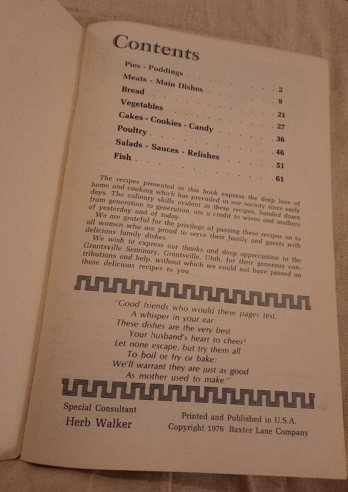 Mormon Cookin' Cookbook 1976 | eBay