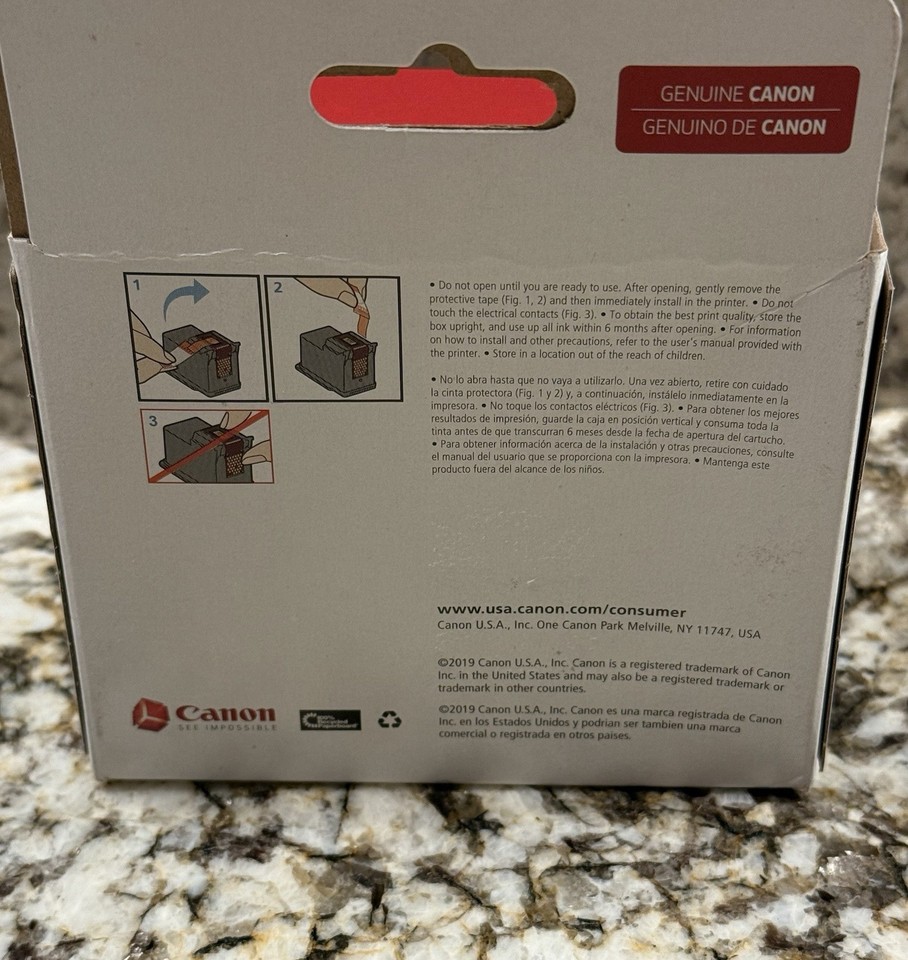 Genuine Canon PG-260XL Black & CL-261XL Color Ink Cartridge Complete ...