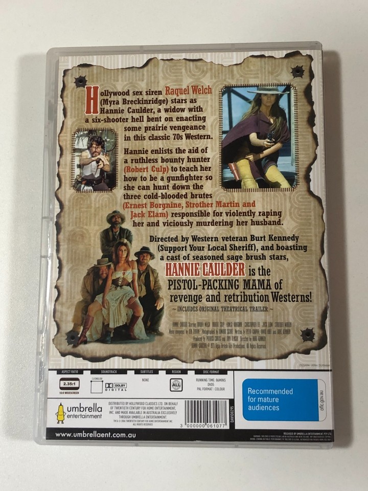 Hannie Caulder (DVD 1971 All Regions) Raquel Welch, Christopher Lee ...