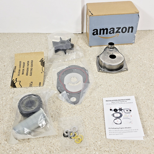 812966A12 Water Pump Impeller Kit for Mercury Mariner Force 4 Stroke 30 ...