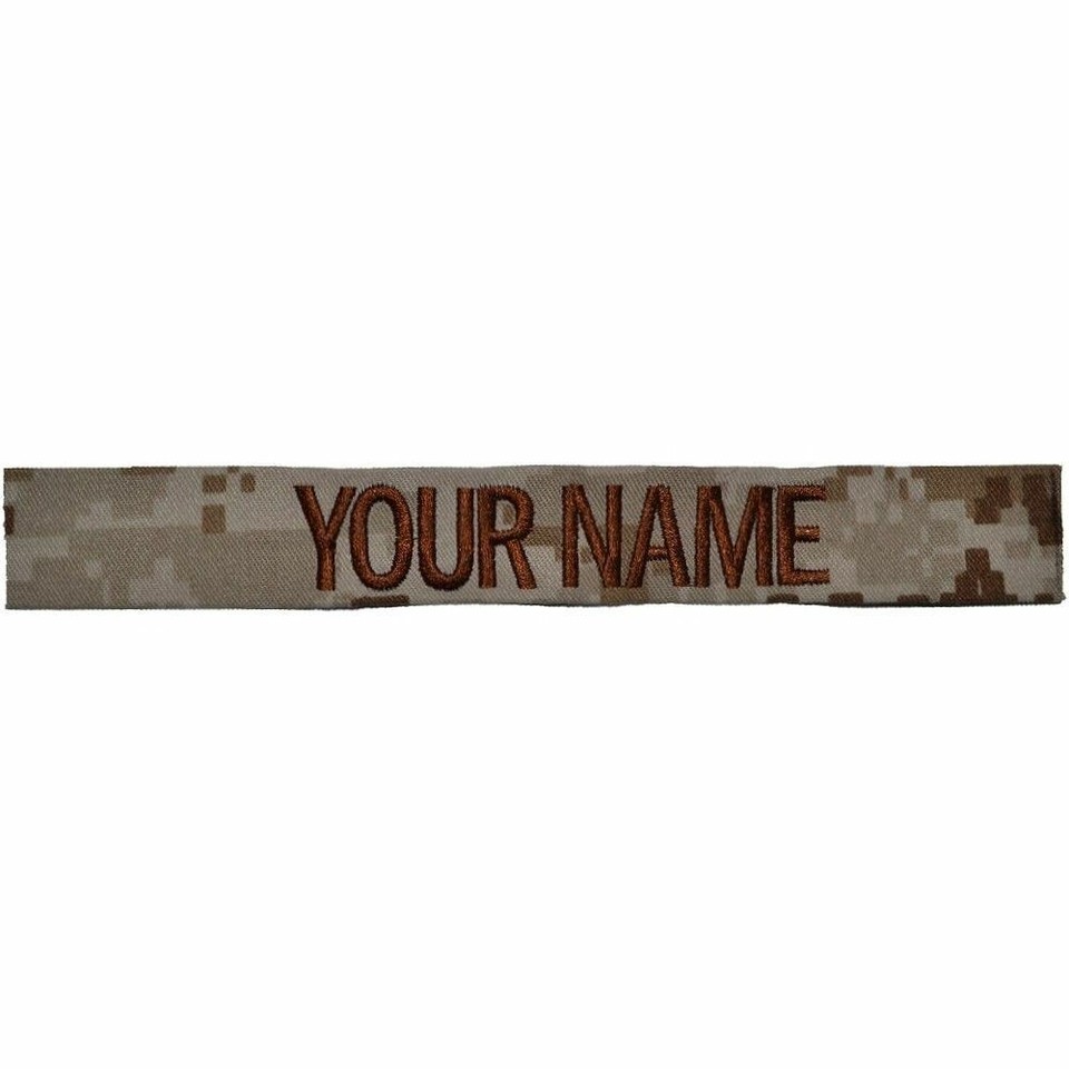 Custom Single Name Tape w/o Hook Fastener Backing (sew-on) - Desert ...