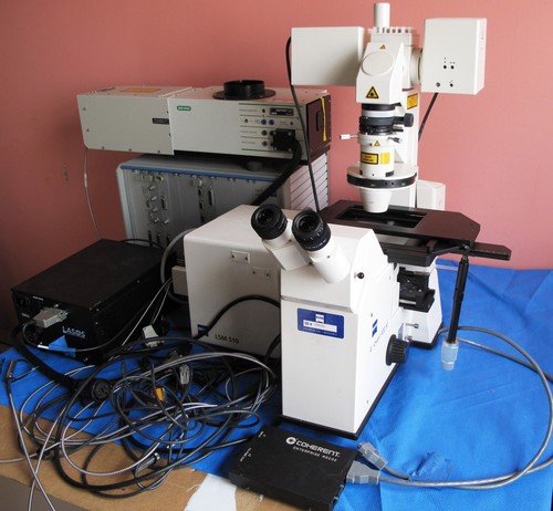 Zeiss Axiovert 100 M Zeiss LSM 510 Laser Scanning Confocal Microscope ...
