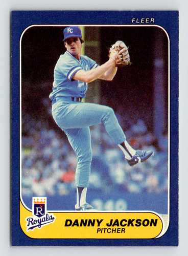 1986 Fleer Card, #10 Danny Jackson, Kansas City Royals | eBay