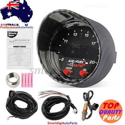 52mm AFR O2 UEGO Wideband Air Fuel Ratio Gauge Kit 30-0300 LSU 4.9 ...