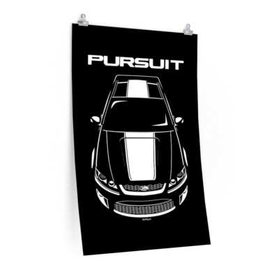 Ford FPV Pursuit UTE - White Stripe Poster, FPV UTE Garage Decor Wall ...