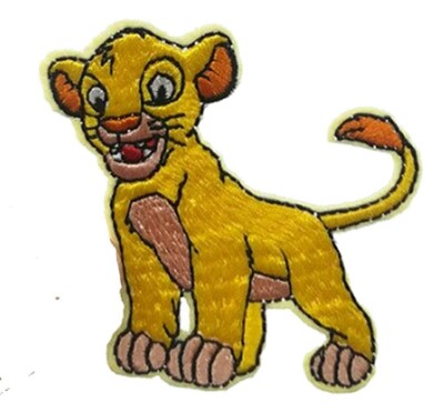 Simba Character Embroidered 2.75" Wide Iron on Patch | eBay