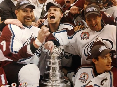 COLORADO AVALANCHE 2001 Stanley Cup CELEBRATION ON ICE 8X10 PHOTO #2 | eBay