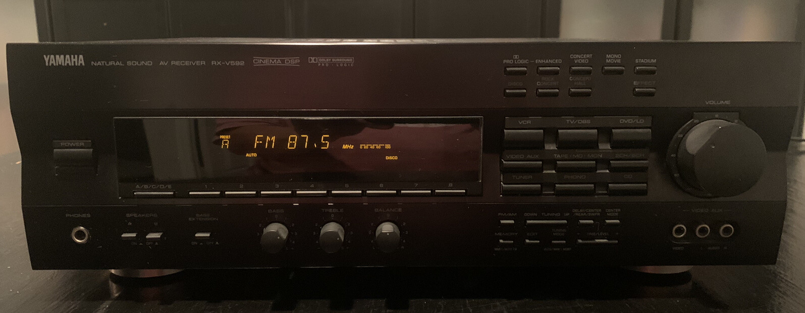 YAMAHA RX-V592 Natural Sound Stereo Surround AV Receiver No Remote | eBay