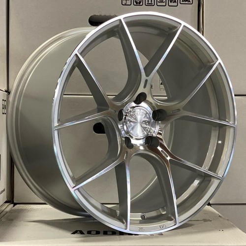 18" Aodhan AH11 Wheels 18x8.5 +35 5x112 Silver Machined Rims (Set of 4 ...
