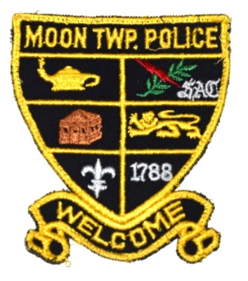 MOON TOWNSHIP TWP PENNSYLVANIA PA Sheriff Police Patch VINTAGE OLD MESH ...