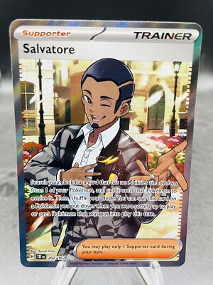 Pokemon Salvatore 202/162 Temporal Forces Ultra Rare Full Art Holo NM ...