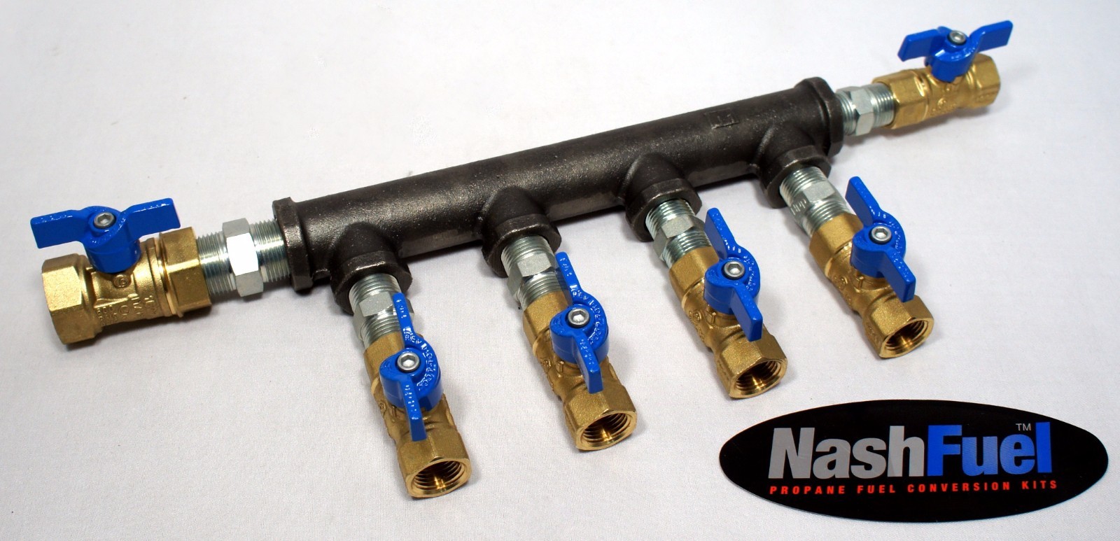 Propane Natural Gas Manifold Ball Valve Lock Off Low Pressure 3/4" 1/2 ...