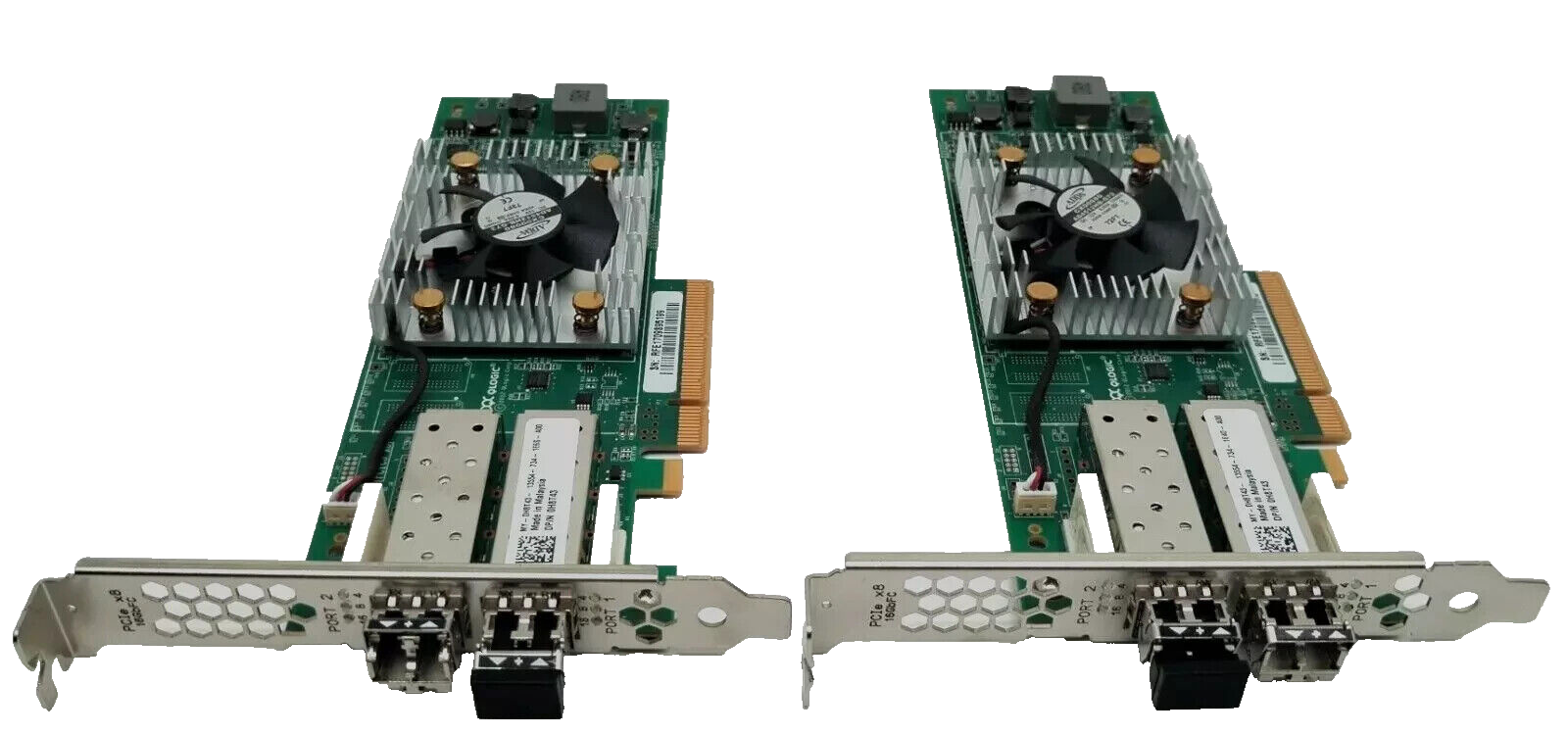 LOT OF 2 DELL QLOGIC H8T43 QLE2662-DEL 16GB PS FC FULL HEIGHT HBA ...