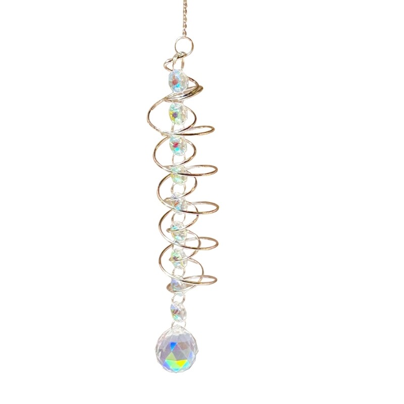 Gazing Spiraling Tail Wind Chimes Stabilizers Rainbows Hanging ...
