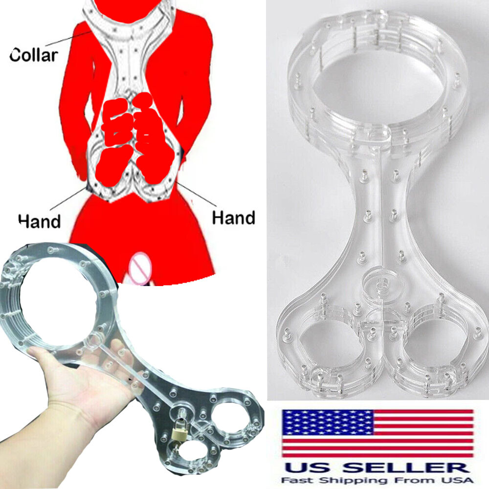 Crystal Restraint Yoke Cangue Fiddle Pillory Collar Handcuffs Bondage ...