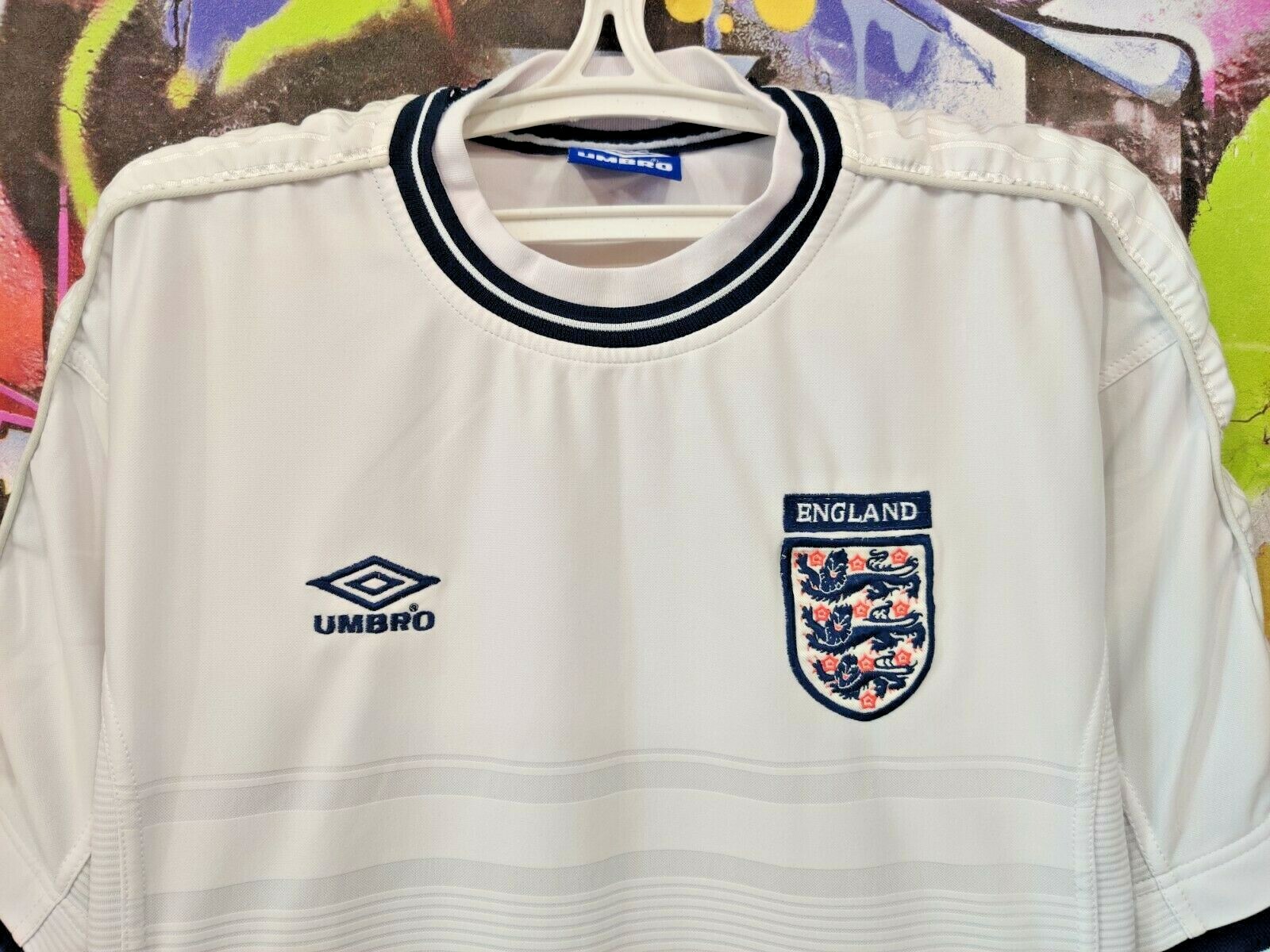 England 1999 2000 Home Shirt Football Soccer Jersey World Cup Umbro ...