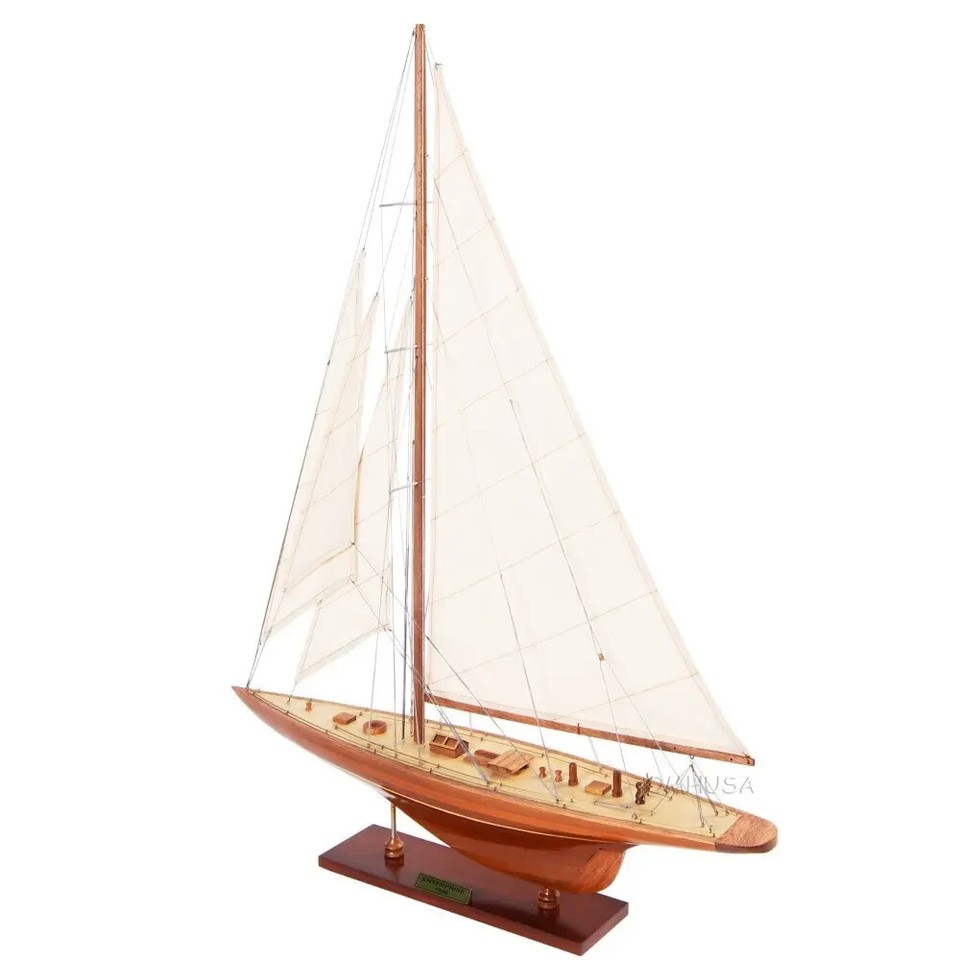 Enterprise 1930 America's Cup Yacht J Class Boat Wooden Model 25 ...