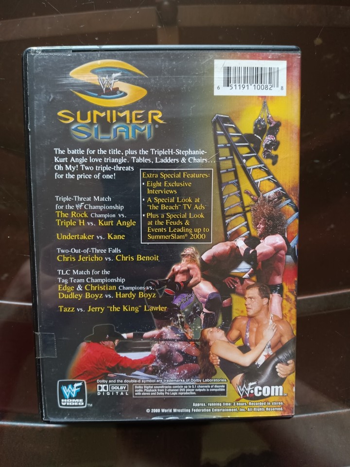 WWF SummerSlam 2000 (DVD) The Rock, Triple H, Undertaker, Kane, Kurt ...